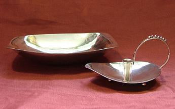 2 Rocking Dish And Chamberstick – Styles Silver