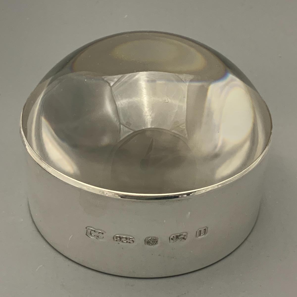 Silver Mounted MAGNIFYING GLASS - BIG - STYLES SILVER of HUNGERFORD ...