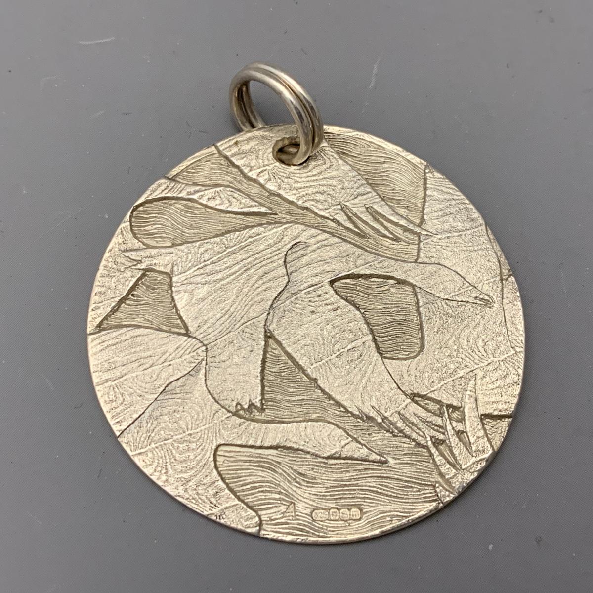 MALCOLM APPLEBY Silver GEESE PENDANT - STYLES SILVER of HUNGERFORD ...