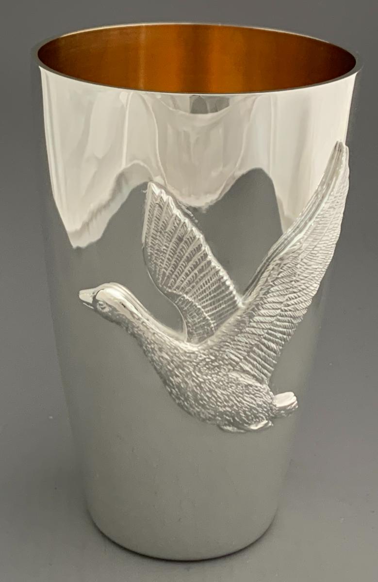 Silver BEAKER - MALLARD - STYLES SILVER of HUNGERFORD – Styles Silver