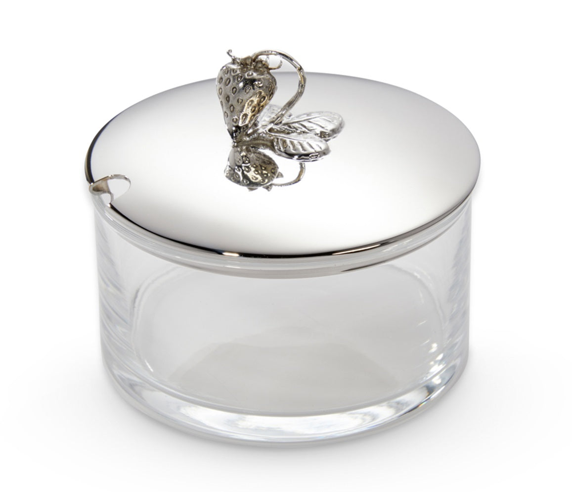 Silver Strawberry Jam Jar - STYLES SILVER of HUNGERFORD – Styles Silver