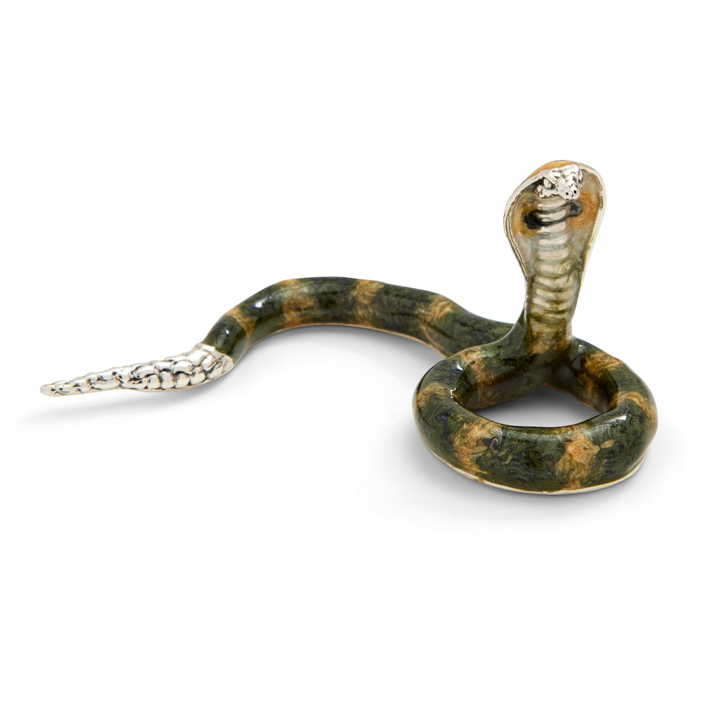 SATURNO Silver and Enamel Snake - Cobra - STYLES SILVER of HUNGERFORD ...
