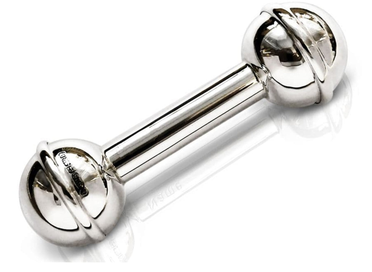 Silver TEDDY BEAR BABY RATTLE - STYLES SILVER of HUNGERFORD – Styles Silver