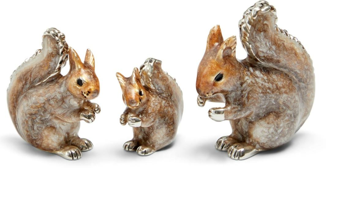 SATURNO Silver and Enamel SQUIRRELS - STYLES SILVER of HUNGERFORD ...