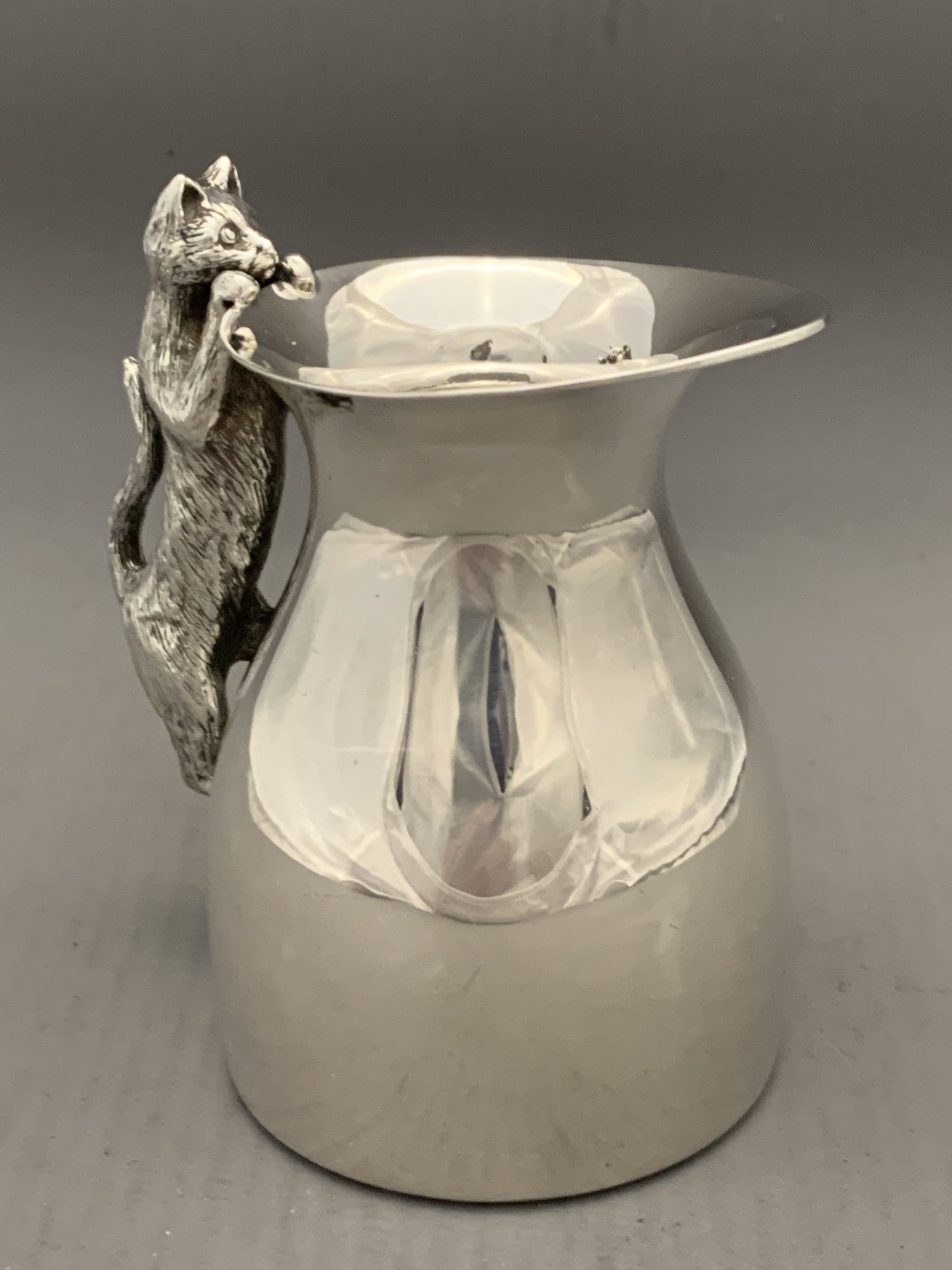 PETER NICHOLAS Silver 'The Cat that got the Cream' JUG - STYLES SILVER ...