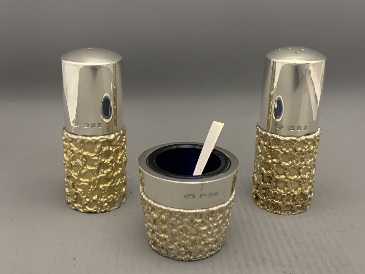 STUART DEVLIN Silver 3 Piece Cruet - STYLES SILVER of HUNGERFORD ...