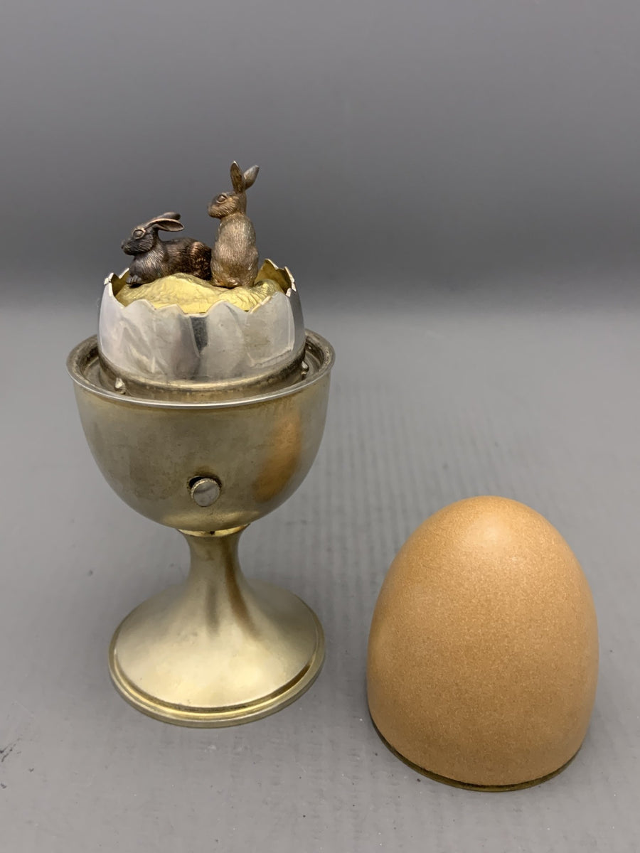 ANTHONY ELSON Silver & Enamel EASTER EGG - STYLES SILVER of HUNGERFORD ...