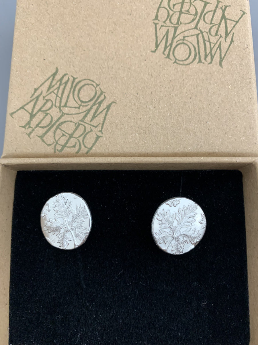 MALCOLM APPLEBY Silver VINE LEAF CUFFLINKS - STYLES SILVER of ...